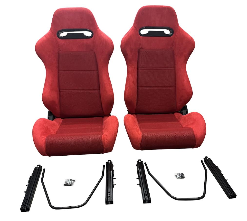 Reclinable Slider Seats For Recaro SR3 Style Civic Integra DC2 EK9 EK ...