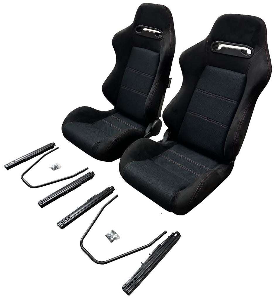 Reclinable Slider Seats For Recaro SR3 Style Civic Integra DC2 EK9 EK ...