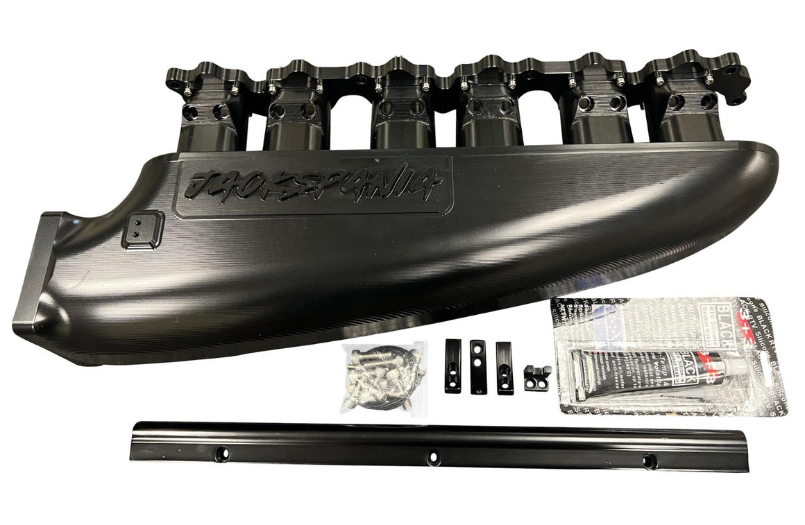 Fully Billet 2JZGE Intake Manifold 12 Injector Fuel Rail Throttle Body ...
