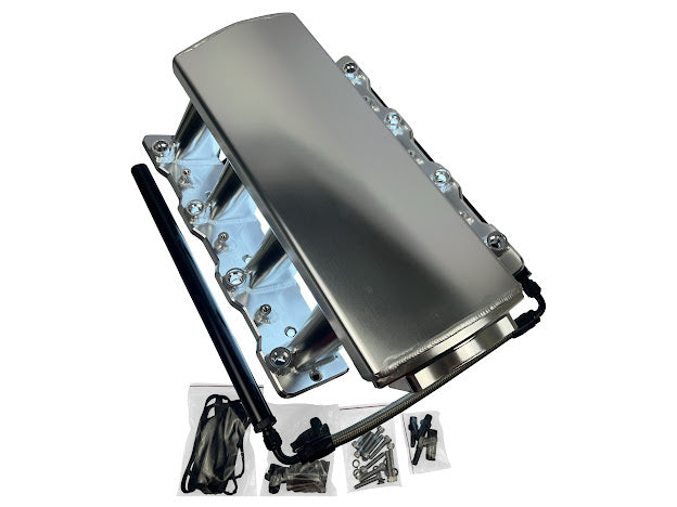 LS Low Profile Metal Fabricated Intake Manifold LS1 LS2 LS6 92mm 102mm ...