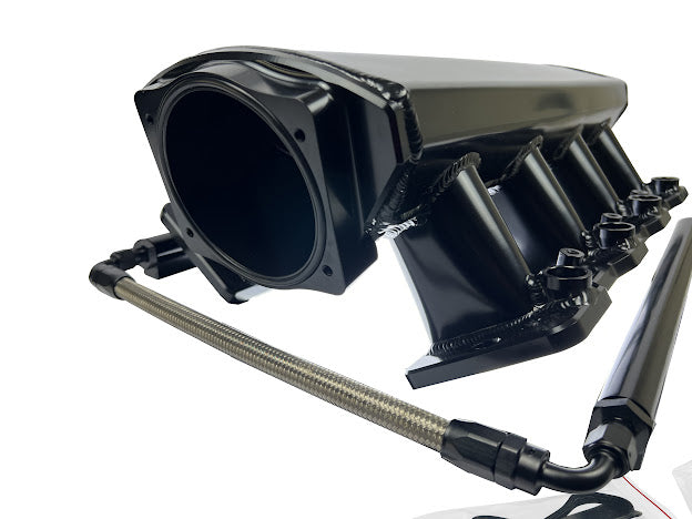 LS Low Profile Metal Fabricated Intake Manifold DBC LS1 LS2 LS6 92mm 1 ...