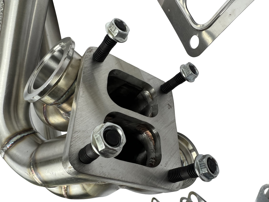 B Series Forward Front Facing Turbo Manifold T4 B16 B18 B20 44mm ...