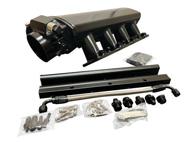 LS Low Profile Metal Fabricated Intake Manifold DBC LS1 LS2 LS6 92mm 1 ...