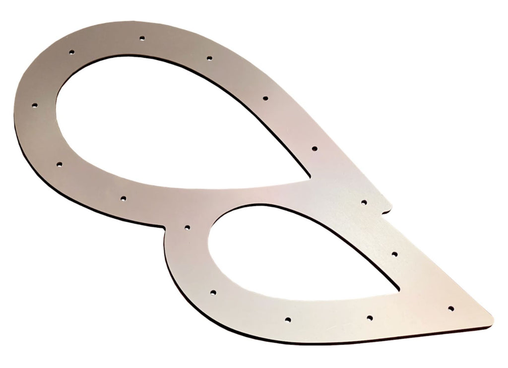 B H Series Tear Drop Hood Exit Up Pipe Dump Tube for Top Mount Turbo M ...