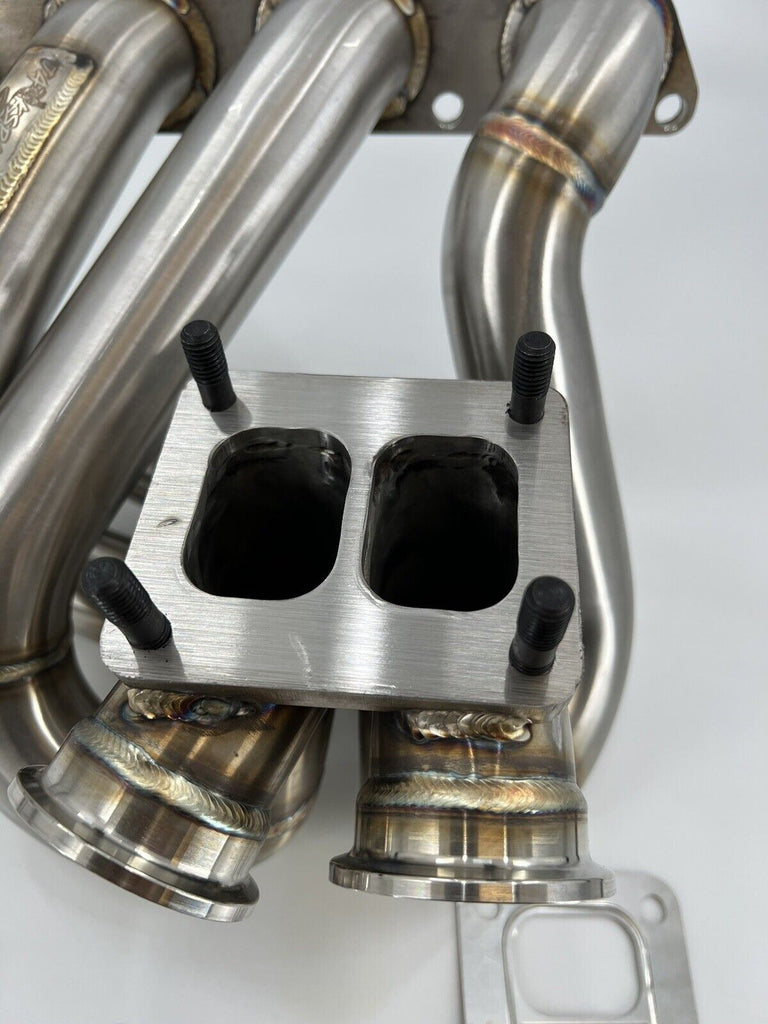 T4 Top Mount Turbo Manifold Dual Twin Wastegates B-Series– JackSpania ...