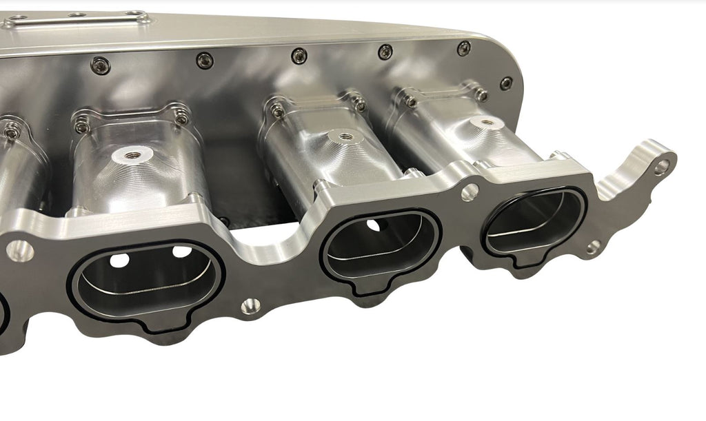 Fully Billet 2JZ GTE Intake Manifold 12 Injector Fuel Throttle Body ...