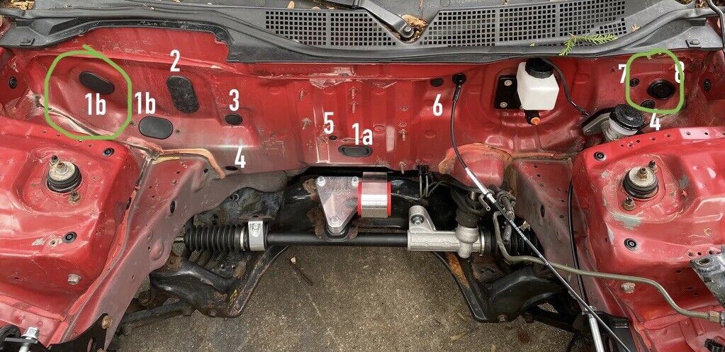 Billet Firewall Harness Block Plug EG EK DC For Honda Acura Civic Hatc ...