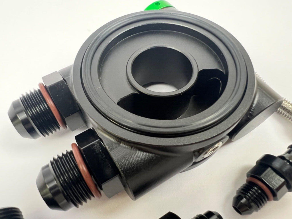 Billet 10AN ORB Thermostatic Oil Sandwich Plate Adapter M20 x 1.5 180 ...