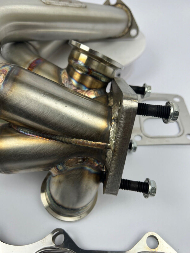 B Series Forward Front Facing Turbo Manifold T4 B16 B18 B20 44mm ...