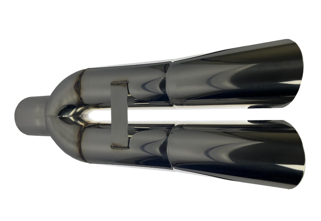 Dual Tip Stainless Steel Blastpipe Version 1 Blast Pipe Bosozoku 3 inc ...