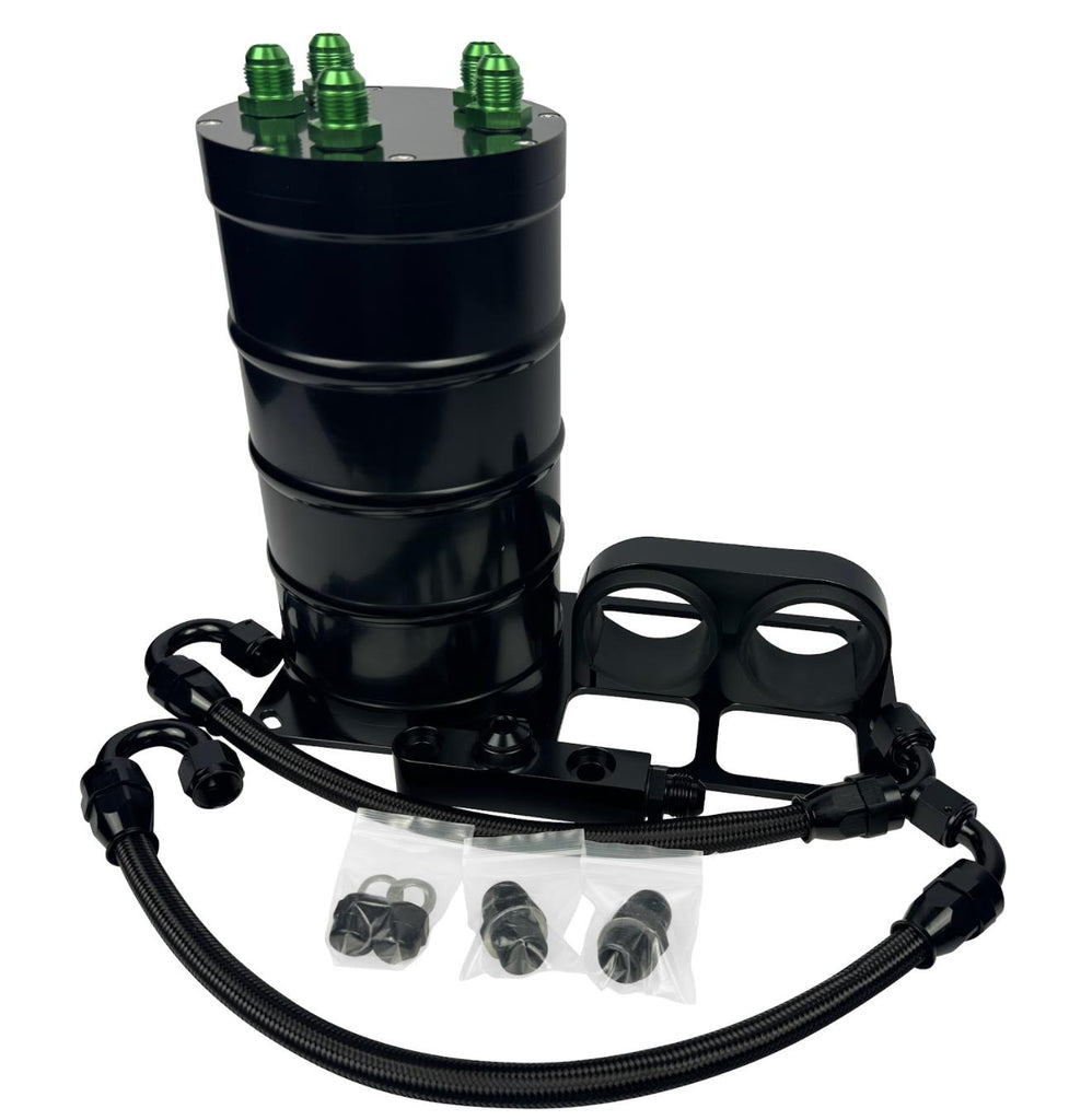 Dual External Fuel Surge Tank 1.5L Canister 6AN Supports 1500HP For Bo ...