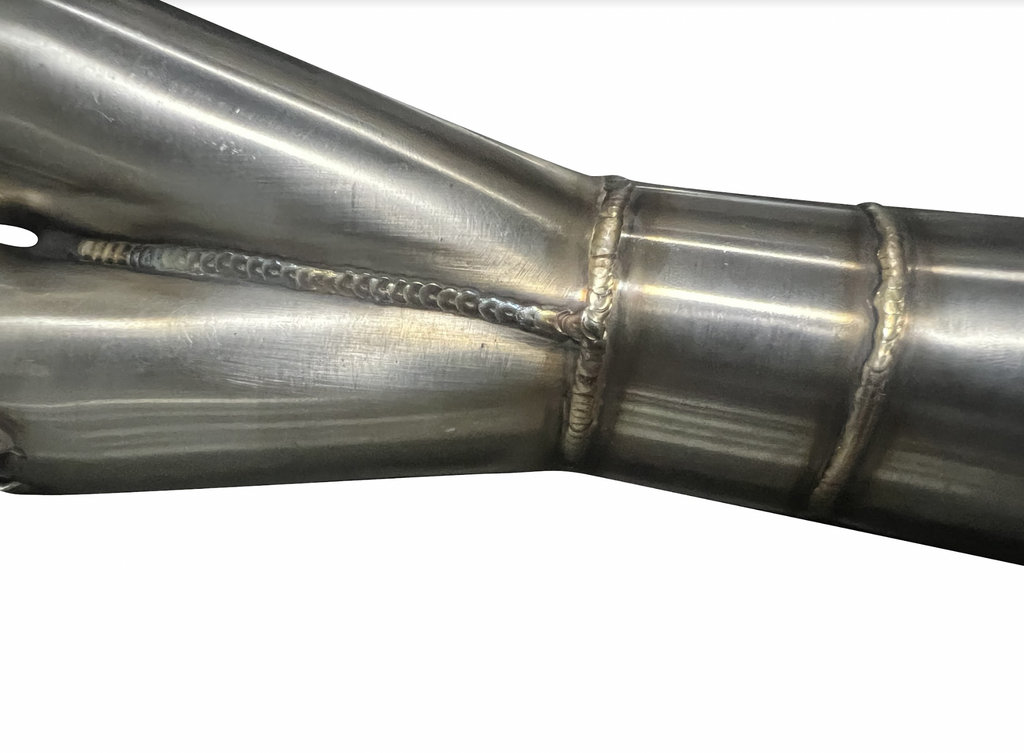 B Series Megaphone Race Header Side Fender Exit B18 B18 B18B B18C1 B18 ...