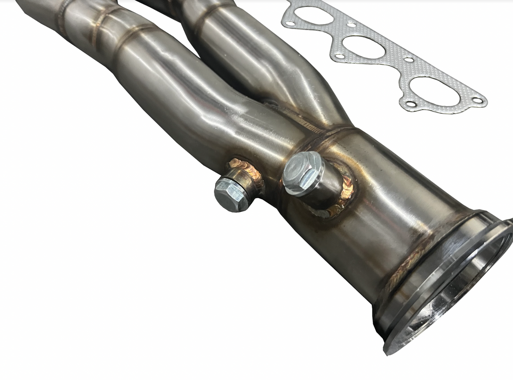 H22 Swap Drag Series Race Header Tri-Y 6 Step True Big Tube 3" Collect ...