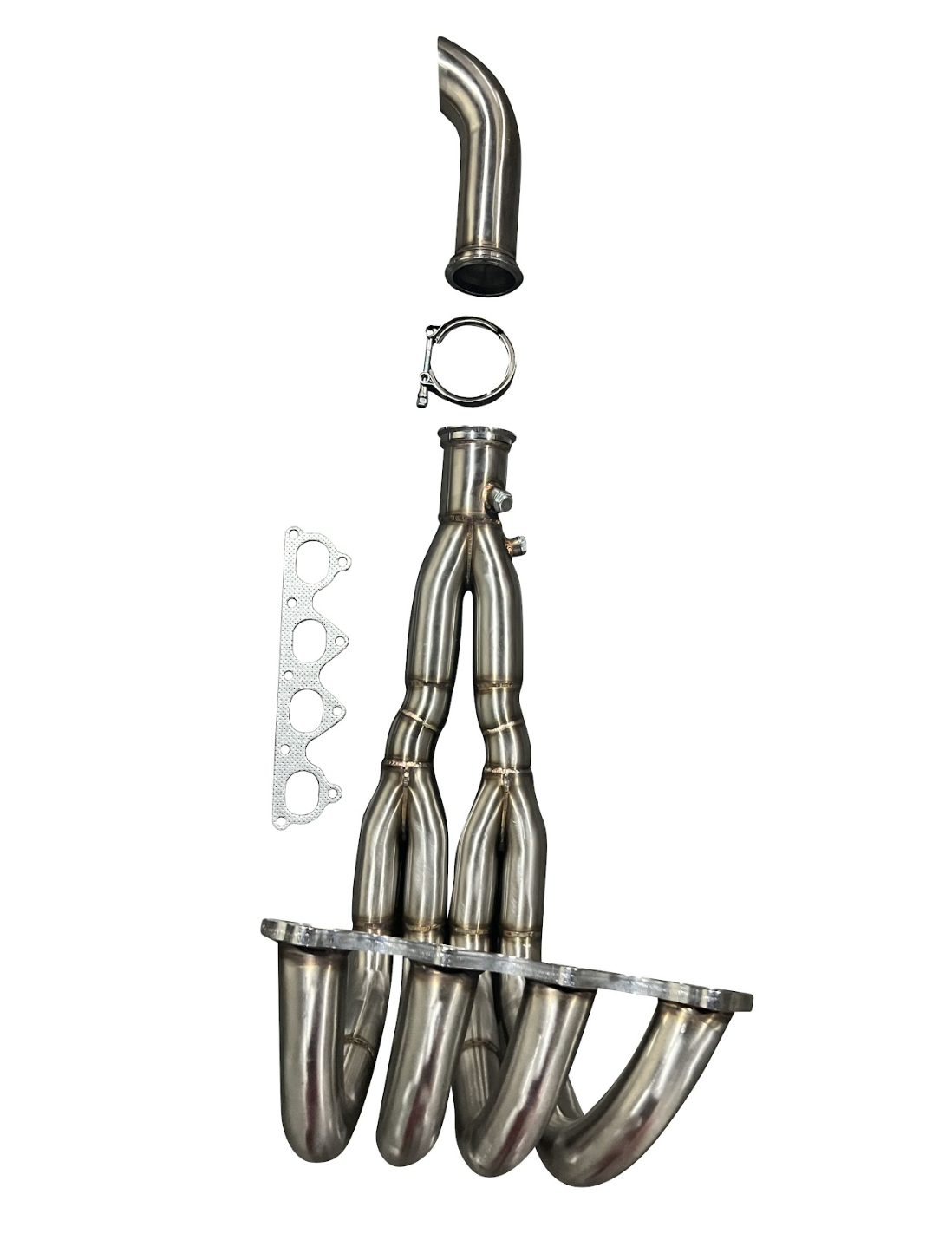 H22 Swap Drag Series Race Header Tri-Y 6 Step True Big Tube 3" Collect ...