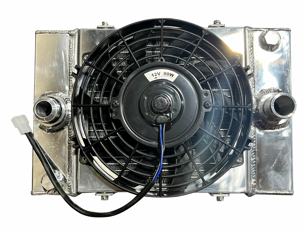 Half Size Compact Drag Coolant Radiator 1.25" 16AN– JackSpania Racing